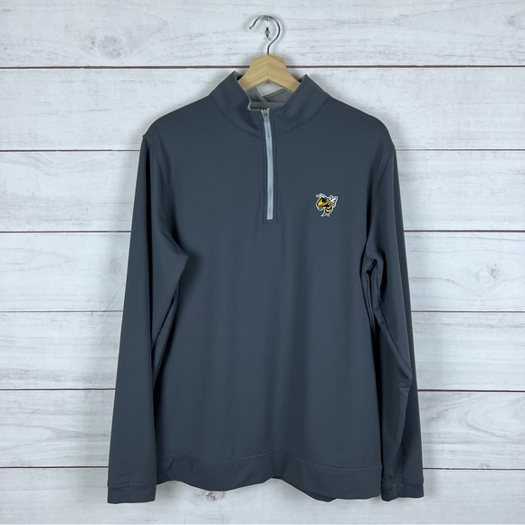 Peter Millar | Shirts | Peter Millar Georgia Tech 4 Zip Golf Pullover ...